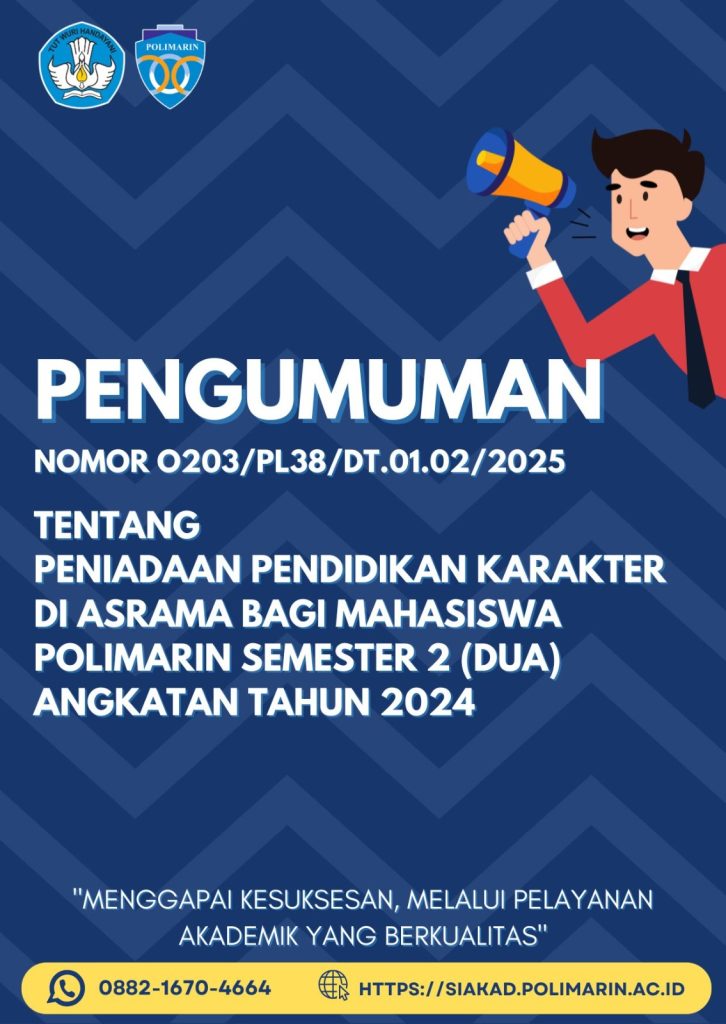PENIADAAN PENDIDIKAN KARAKTER DI ASRAMA BAGI MAHASISWA POLIMARIN ...